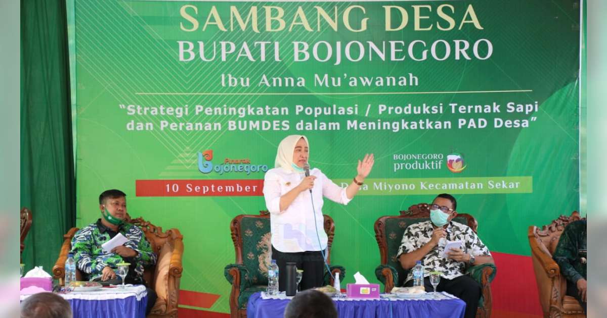 Bupati Bojonegoro Anna Muawanah, Hadiri Sambang Desa di Kecamatan Sekar ...