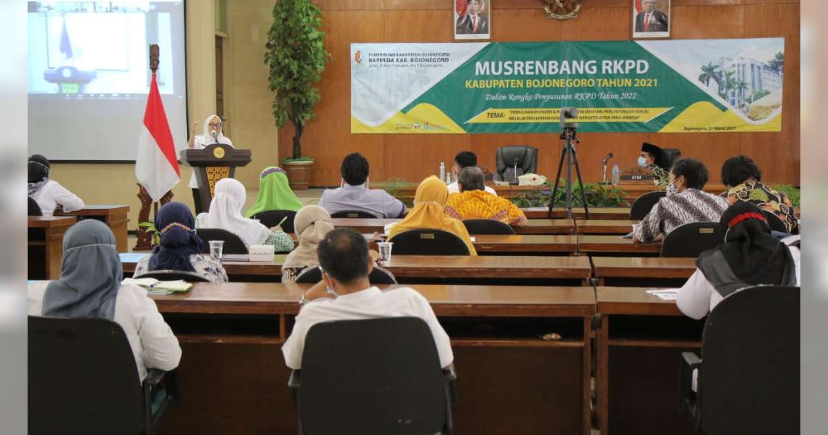 Bupati Anna Muawanah Buka Musrenbang Kabupaten Bojonegoro Tahun 2021 ...