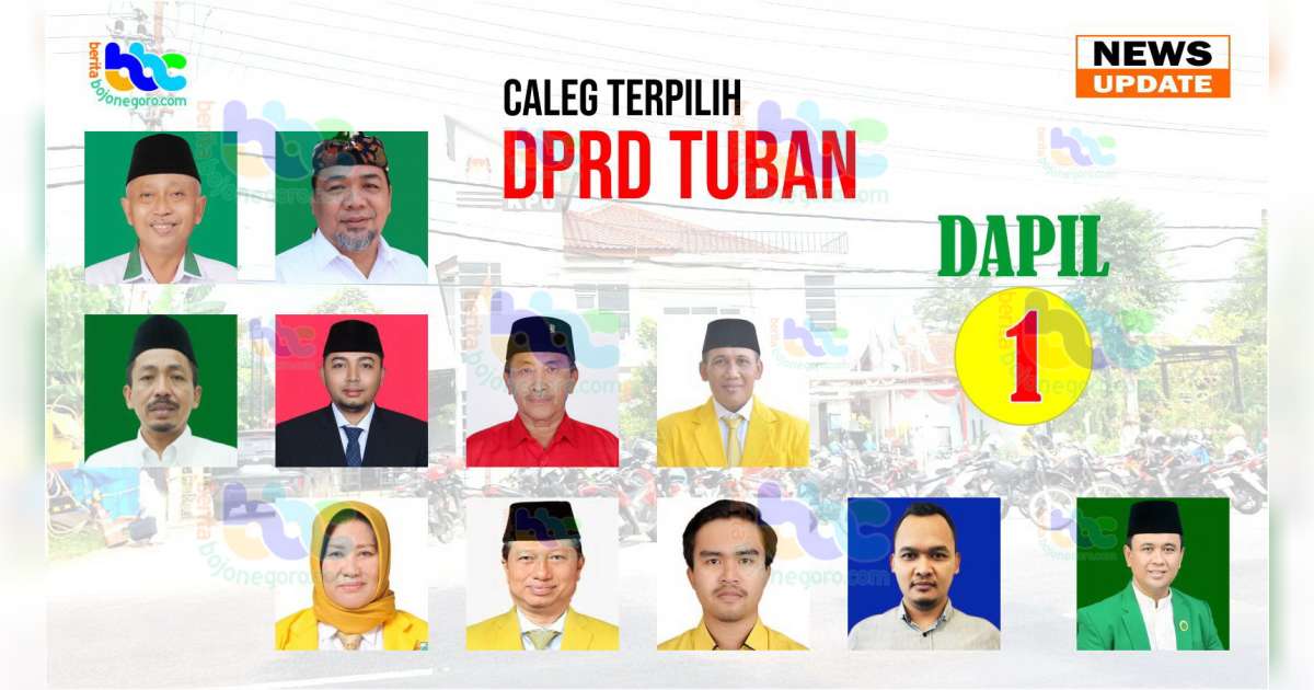 Berikut ini Caleg yang Diperkirakan Lolos Jadi Anggota DPRD Kabupaten Tuban Dapil 1 ...